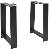 China Custom Black Powder Coated Heavy Duty Table Leg for Dining Furniture 80mm for sale