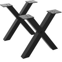 China Heavy Duty Furniture Frame 80cm Steel Desk Leg for Washroom Office Table Support for sale