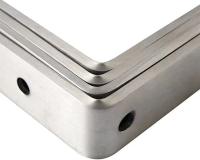 China Custom Polished Metal Aluminum Mounting Wall Support Bracket with Drilling Process for sale