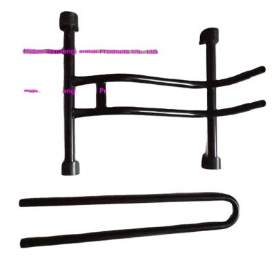 China Professional Black Upright Bike Floor Stand for Indoor Bike Storage 2-Bike Capacity for sale