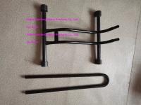 China Space Saving Bike Floor Stand Black No Damage Wall Garage Rack ISO9001 2015 for sale