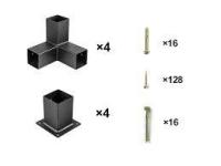 China Customized Steel Air Conditioner Bracket Kit with High Load Capacity for Pergola for sale
