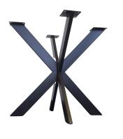 China Custom Trestle Pedestal Table Base Steel Tube Metal Furniture Base 80cm Height for sale