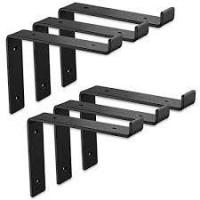 China Custom Wall Mounted Shelf Bracket Steel 0.4-3mm Thickness Heavy Duty Load Capacity for sale