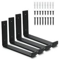 China Customized Wall Mounted Shelf Bracket Steel Aluminum Stainless Steel 100kg Load Capacity for sale