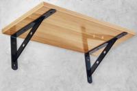 China Custom Steel Shelf Bracket 1-15mm Thickness Powder Coated Wall Mounting Bracket for sale
