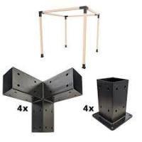 China Steel Pergola Brackets Kit Custom Sizes 1.5mm Thickness Heavy Duty Galvanized Bracket for sale