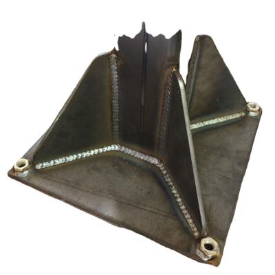 China Custom Welded Steel Frame Fabrication Heavy Duty Metal Parts Stamping 800 Ton Press for sale