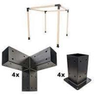 China Steel Pergola Brackets Kit for Air Conditioner Parts Custom Size Zinc Plated for sale