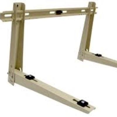 China Custom Steel Air Conditioner Brackets Heavy Duty Load Capacity 100kg Zinc Plated for sale