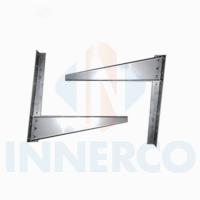 China Custom Steel Air Conditioner Brackets Heavy Duty Load Capacity 100kg Zinc Plated for sale