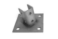 China Custom Stainless Steel Base Plate Stamping Parts with E-coating Finish for Industrial Use for sale