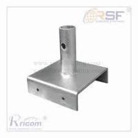 China Custom Stainless Steel Base Plate Stamping Parts with E-coating Finish for Industrial Use for sale