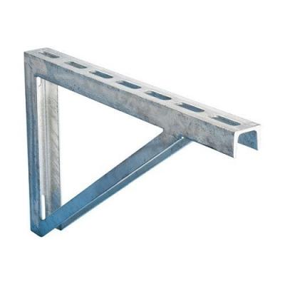 China Steel Wall Mounted Shelf Bracket Custom Size Heavy Duty Load Capacity 100kg for sale