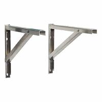China Steel Wall Mounted Shelf Bracket Custom Size Heavy Duty Load Capacity 100kg for sale