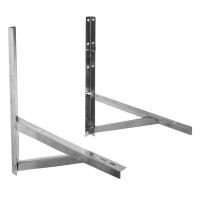 China Custom Steel Air Conditioner Brackets Heavy Duty Load Capacity 200kg Zinc Plated for sale
