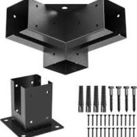 China Custom Steel Pergola Brackets Kit with Zinc Plated Finish for Heavy Duty Construction for sale