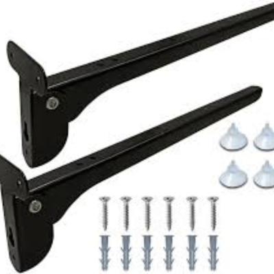 China Customized Aluminum Steel Wall Mounted Shelf Brackets Heavy Duty 200kg Load Capacity for sale