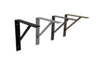 China Customized Aluminum Steel Wall Mounted Shelf Brackets Heavy Duty 200kg Load Capacity for sale