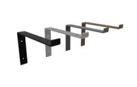 China Customized Aluminum Steel Wall Mounted Shelf Brackets Heavy Duty 200kg Load Capacity for sale