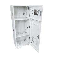 China Custom Metal Cabinet Box Black Steel Sheet Metal Fabrication 0.1-8mm Thickness for sale