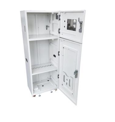 China Custom Metal Cabinet Box Black Steel Sheet Metal Fabrication 0.1-8mm Thickness for sale