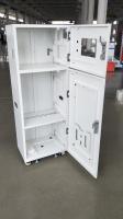 China Custom Metal Cabinet Box Black Steel Sheet Metal Fabrication 0.1-8mm Thickness for sale
