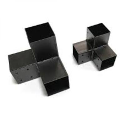 China Customized Steel Pergola Brackets Kit Heavy Duty Load Capacity 500kg Powder Coated for sale