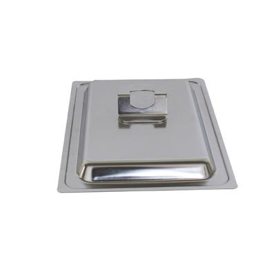 China Custom Nickel Plated Stainless Steel Cold Buffet Tray Display Tray with Lid 1-15mm Thickness for sale