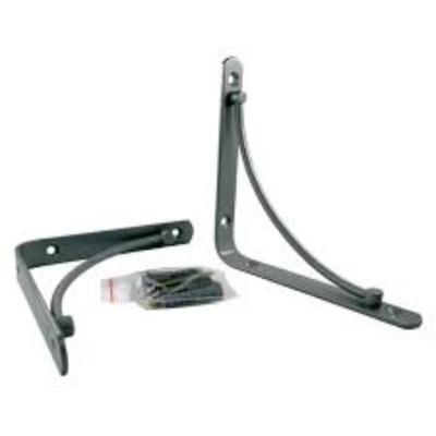 China Custom Steel Wall Mounted Shelf Brackets Heavy Duty Load Capacity 100kg for sale