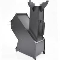 China Custom Carbon Steel Rocket Stove 80,000sqm Factory Portable Wood Burning Camping Stove Kit for sale