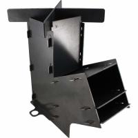 China Custom Heavy Duty Black Powder Coating Rocket Wood Burning Stove 80,000sqm Factory for sale