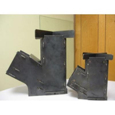 China Custom Black Carbon Steel Wood Burning Rocket Stove Flat Pack 80,000sqm Factory for sale