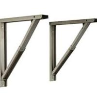 China Custom Steel Wall Mounted Shelf Brackets for Air Conditioner Parts Heavy Duty 100kg Load Capacity for sale