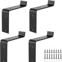 China Custom Steel Wall Mounted Shelf Brackets Heavy Duty Load Capacity 100kg Powder Coated for sale