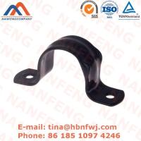 China Heavy Duty Rubber Coated Pipe Clamps Stainless Steel 12.7mm Band Width ISO CE for sale