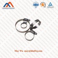 China Custom Stainless Steel Hose Clamps 1.5mm Thickness Sizes 8 to 20 Inch for Furniture Construction for sale