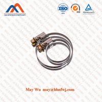 China Custom Stainless Steel Hose Clamps 1.5mm Thickness Sizes 8 to 20 Inch for Furniture Construction for sale