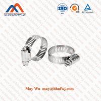 China Custom Stainless Steel Hose Clamps 1.5mm Thickness Sizes 8 to 20 Inch for Furniture Construction for sale