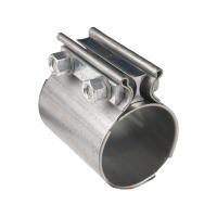 China Stainless Steel Metal Pole Clamps with Thumb Screw 1.5mm Thickness 8-20 inch for sale