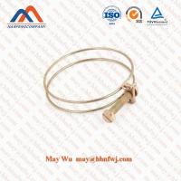 China Stainless Steel Metal Pole Clamps with Thumb Screw 1.5mm Thickness 8-20 inch for sale