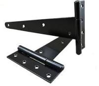China Custom T-Shape Hinges OEM Stamping Fabrication Q235 Steel Powder Coating for sale