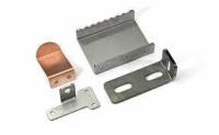 China Custom Steel Powder Coated Stamping Bending Parts U Shape Angle Brackets OEM 90 Degree for sale