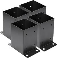China Custom Carbon Steel Welded Mount Bracket Post Base Metal Stamping Parts Q235 for sale