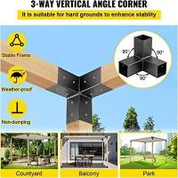 China Heavy Duty Galvanized Steel Pergola Bracket Kit for Wood Stand Custom Sizes 80-120 for sale