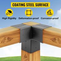 China Heavy Duty Galvanized Steel Pergola Bracket Kit for Wood Stand Custom Sizes 80-120 for sale
