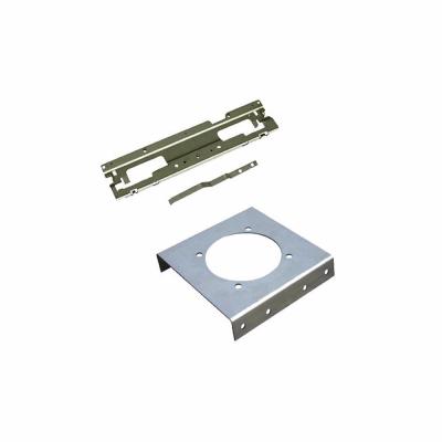 China Custom Stainless Steel U Shape Angle Brackets Bending Stamping Parts 90 Degree for sale