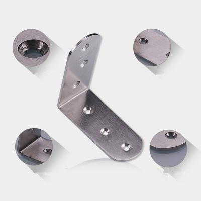 China Nickel Plated Customized HDP L Bracket Corner Bracket Stamping Parts for sale