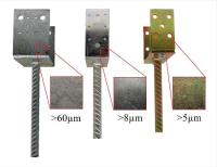 China Custom Galvanized Steel Joist Hangers Stamping Parts 1-15mm Thickness ISO9001 for sale