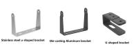 China Polished Steel Reinforced U Bracket for Shelves Custom Stamping Hardware 1-15mm Thickness for sale